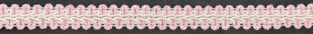 1/2" Pink and White French Chinese Gimp Braid Fabric Trim 15 Yards - Etsy