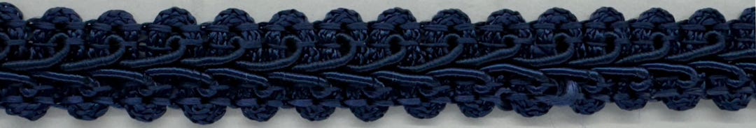1/2" Navy Blue French Chinese Gimp Braid Fabric Trim 15 Yards Trimming ...