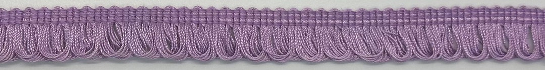 1" Lavender Loop Fringe Fabric Trim 12 Yards Trimming - Etsy