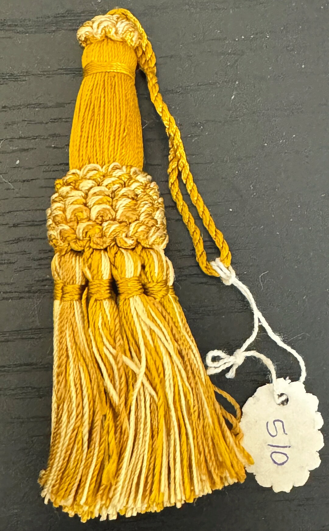 4&1/2" Gold Ivory Chainette Crown Tassel Tassels Lot of 4 - Etsy