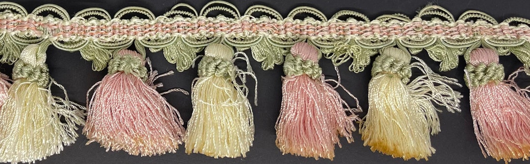 5" Burgundy & Pink Key Tassel Crystal Bead Lot of 2 - Etsy