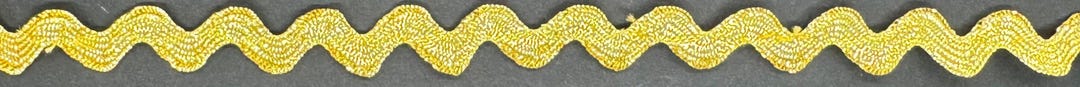 1/4" Metallic Gold Ric Rac Rickrack Fabric Trim 24 Yards Costume ...