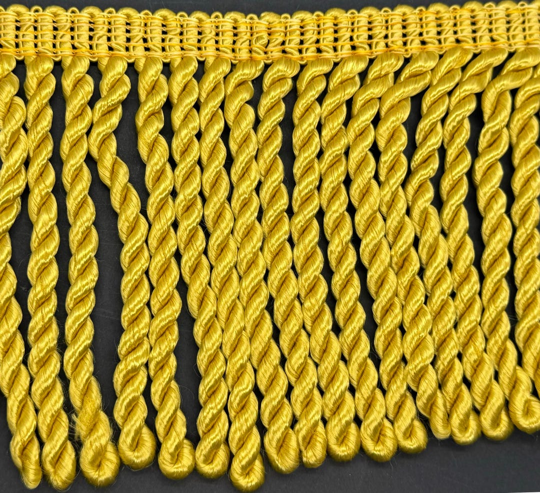 5&1/2" Antique Gold Heavy Bullion Fringe Fabric Trim 6 Yards - Etsy
