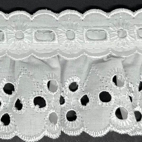 Eyelet Satin Fabric - Etsy