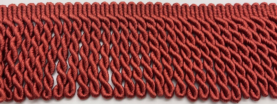 3" Brick Red Heavy Bullion Fringe Fabric Trim 25 Yards - Etsy