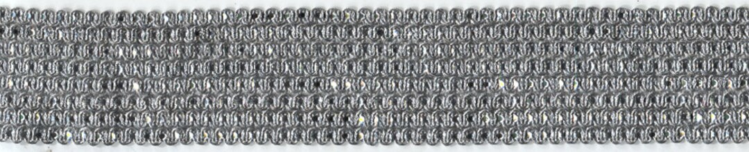 2" Metallic Silver Braid Fabric Trim 5 Yards - Etsy