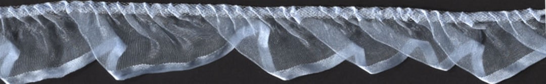 1&1/2" Light Blue Ruffled Organza Fabric Trim 24 Yards - Etsy