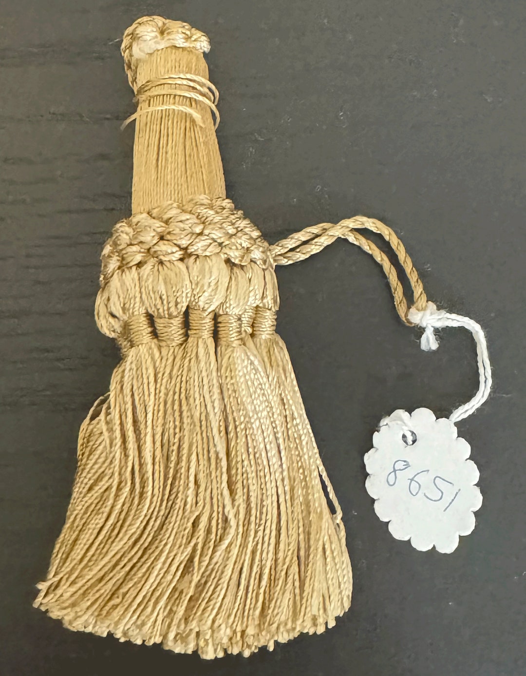 4&1/2" Cream Chainette Crown Tassel Tassels Lot of 2 Home Decor - Etsy