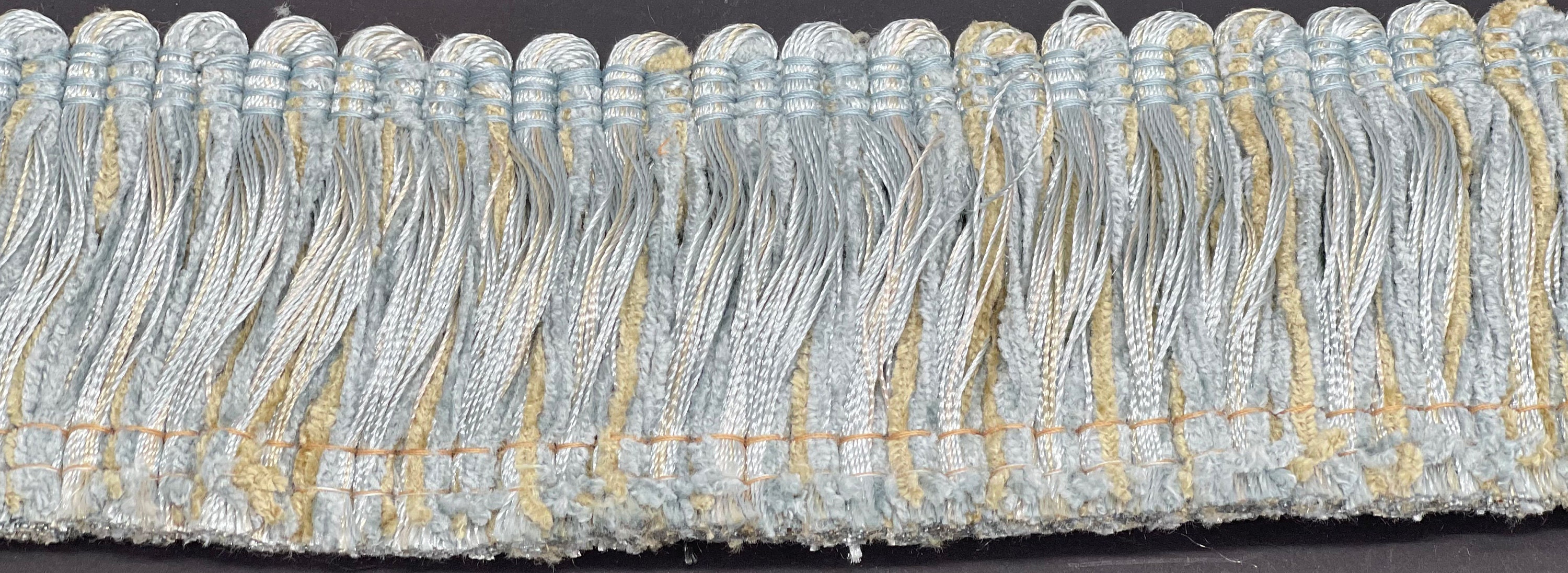 2&1/4 Light Blue Light Blue Tan Chenille Brush Fringe | Etsy