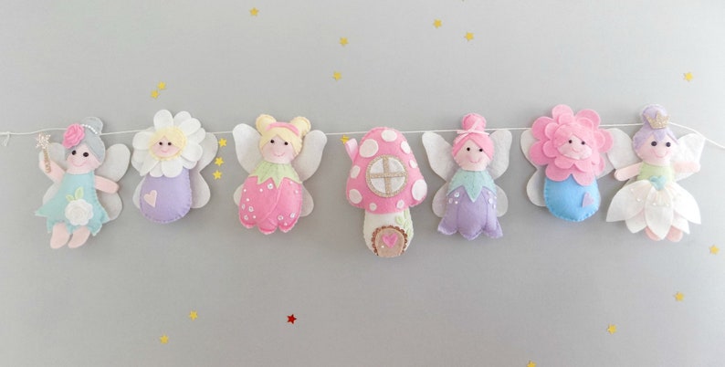 Sew Your Own Flower Fairies Garland. Sewing Kit. Templates and - Etsy