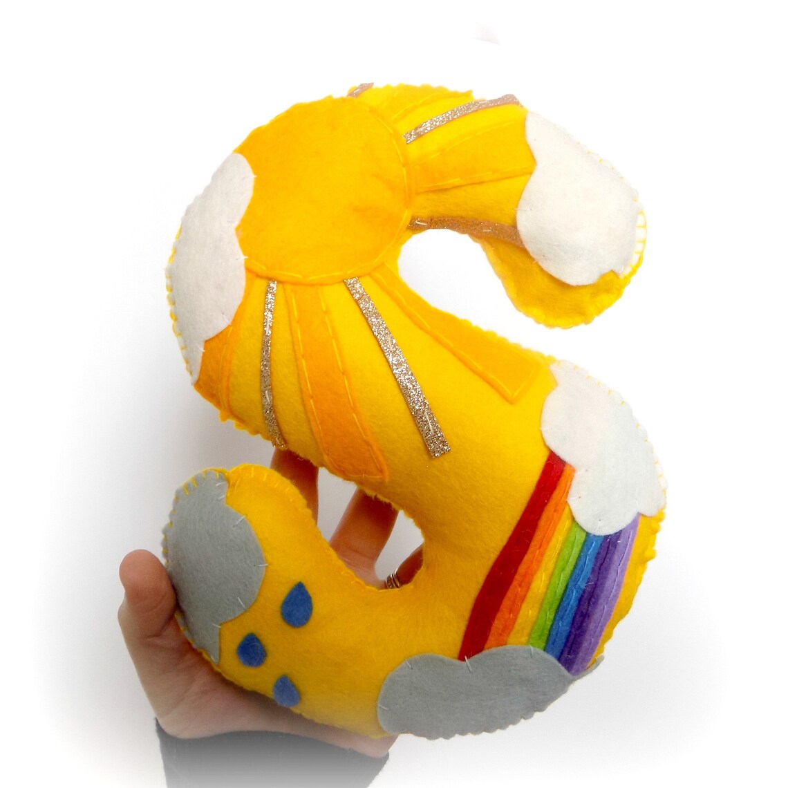 Large Felt Initial. Personalised Letter. 23cm Felt Letter. | Etsy