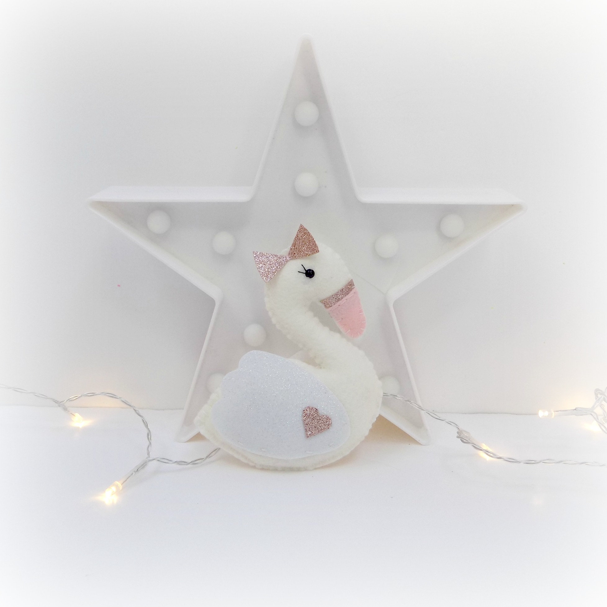 Sew Your Own Swan Garland. Felt Kit. Sewing Kit. Nursery Decor. Felt ...