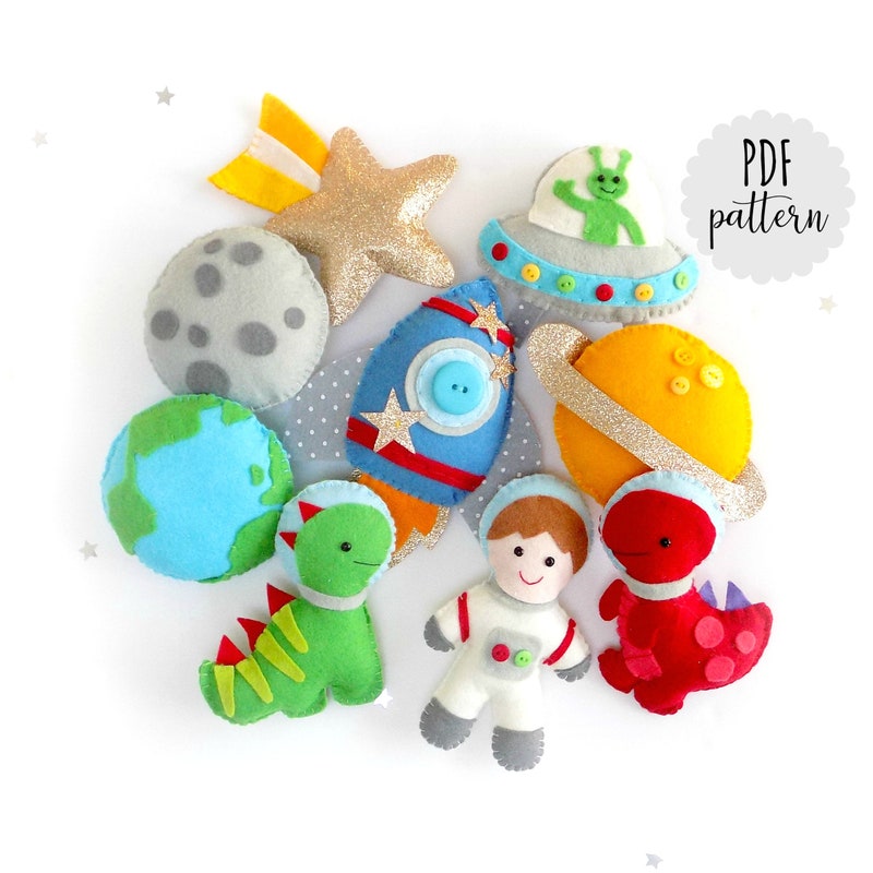 Dinosaur Felt Pattern - Etsy