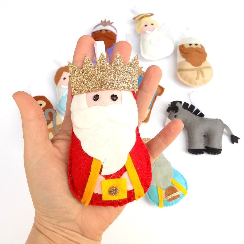 PDF Pattern and Templates Felt Nativity Garland Kit. Sewing Kit. Felt ...