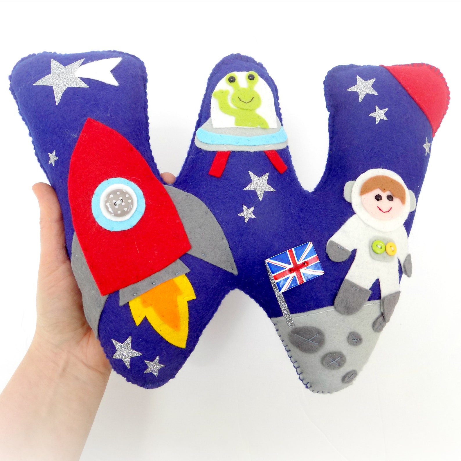 Large Felt Initial. Personalised Letter. 23cm Felt Letter. - Etsy