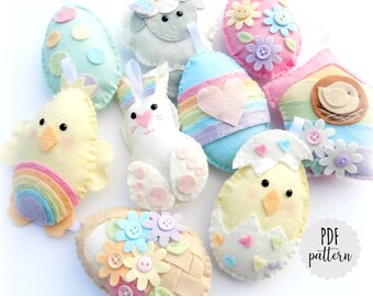 Felt Easter Pattern - Etsy