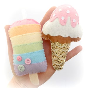 Sew Your Own Felt Ice Cream Garland Kit. Sew Your Own Kit. Craft Kit ...