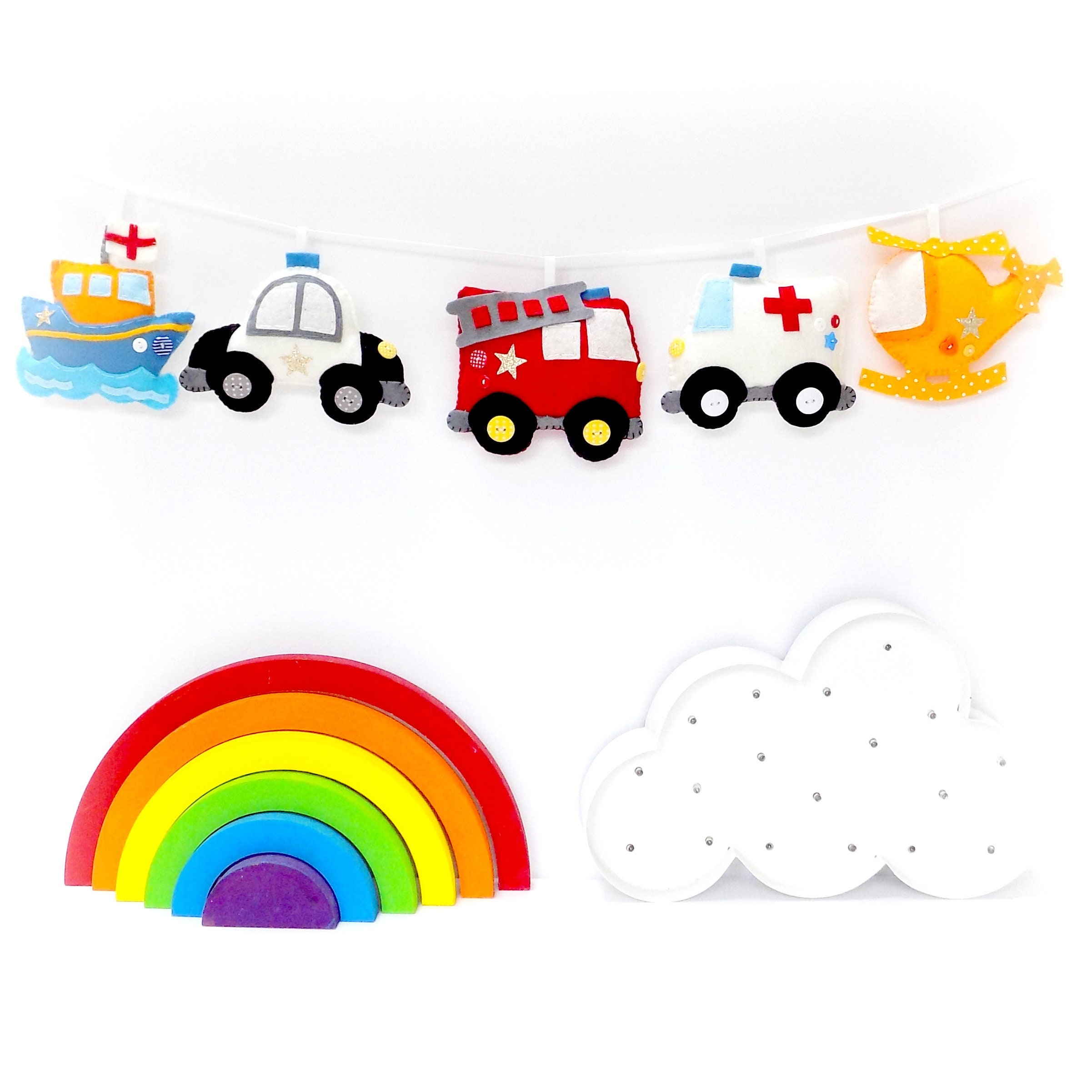 PDF Pattern Emergency Vehicles Garland. Felt Kit. Digital | Etsy