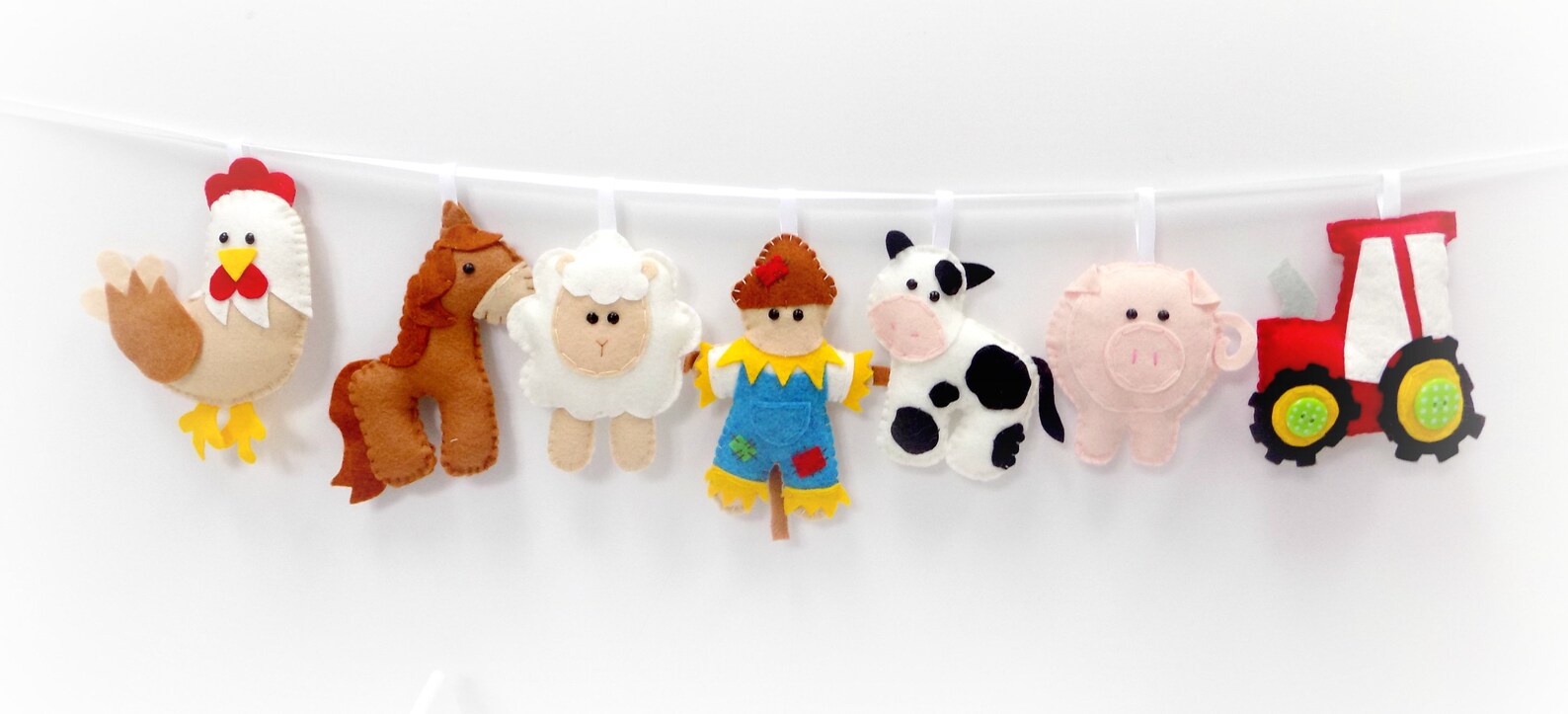Sew Your Own Farm Animals Nursery Garland . Felt Garland. Farm Garland ...