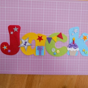 Sew Your Own Felt Name Banner Kit. Personalised. Door Sign. Craft Kit ...