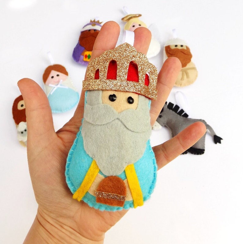 PDF Pattern and Templates Felt Nativity Garland Kit. Sewing - Etsy