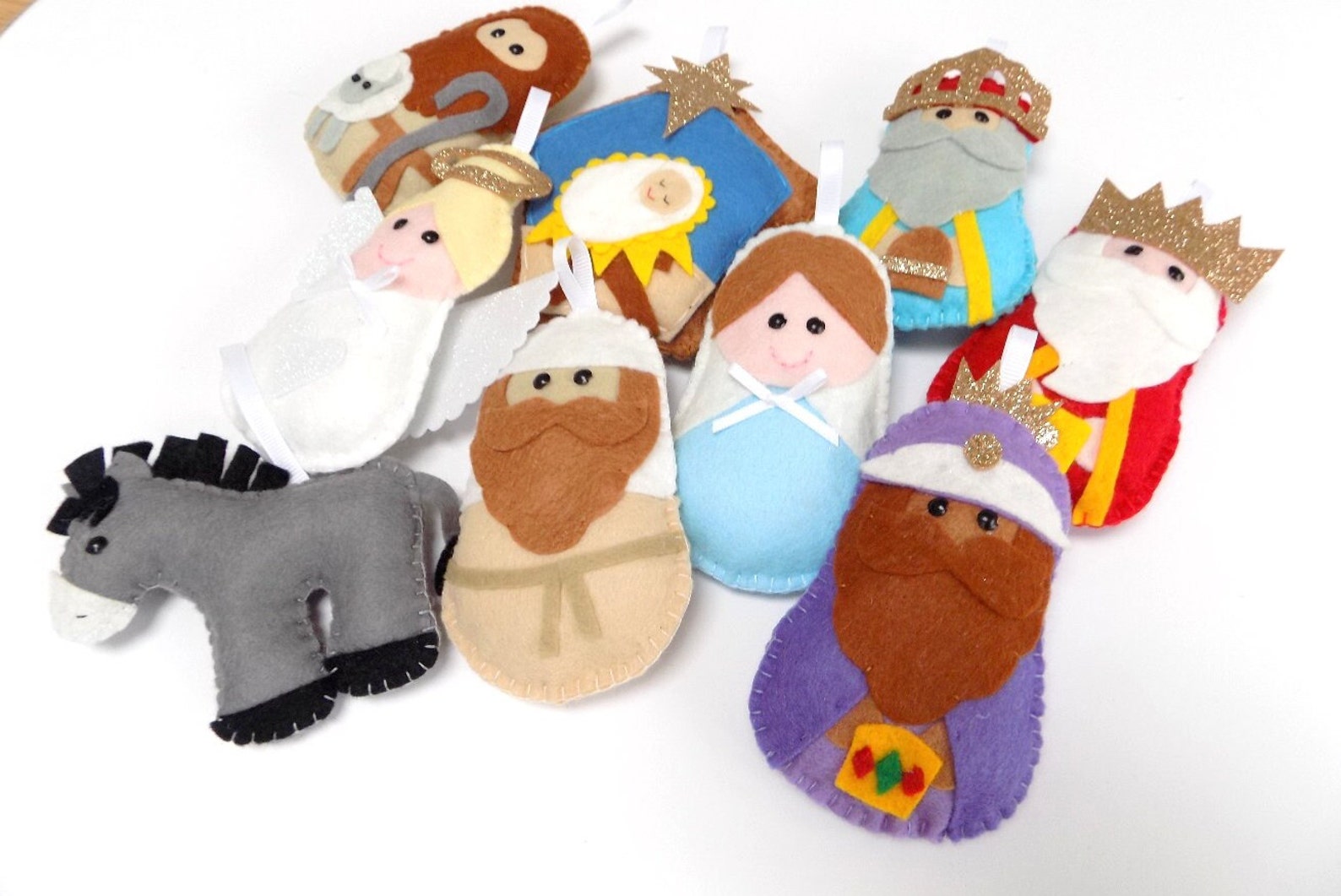 PDF Pattern and Templates Felt Nativity Garland Kit. Sewing - Etsy