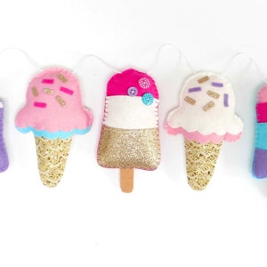 Sew Your Own Felt Ice Cream Garland Kit. Sew Your Own Kit. Craft Kit ...