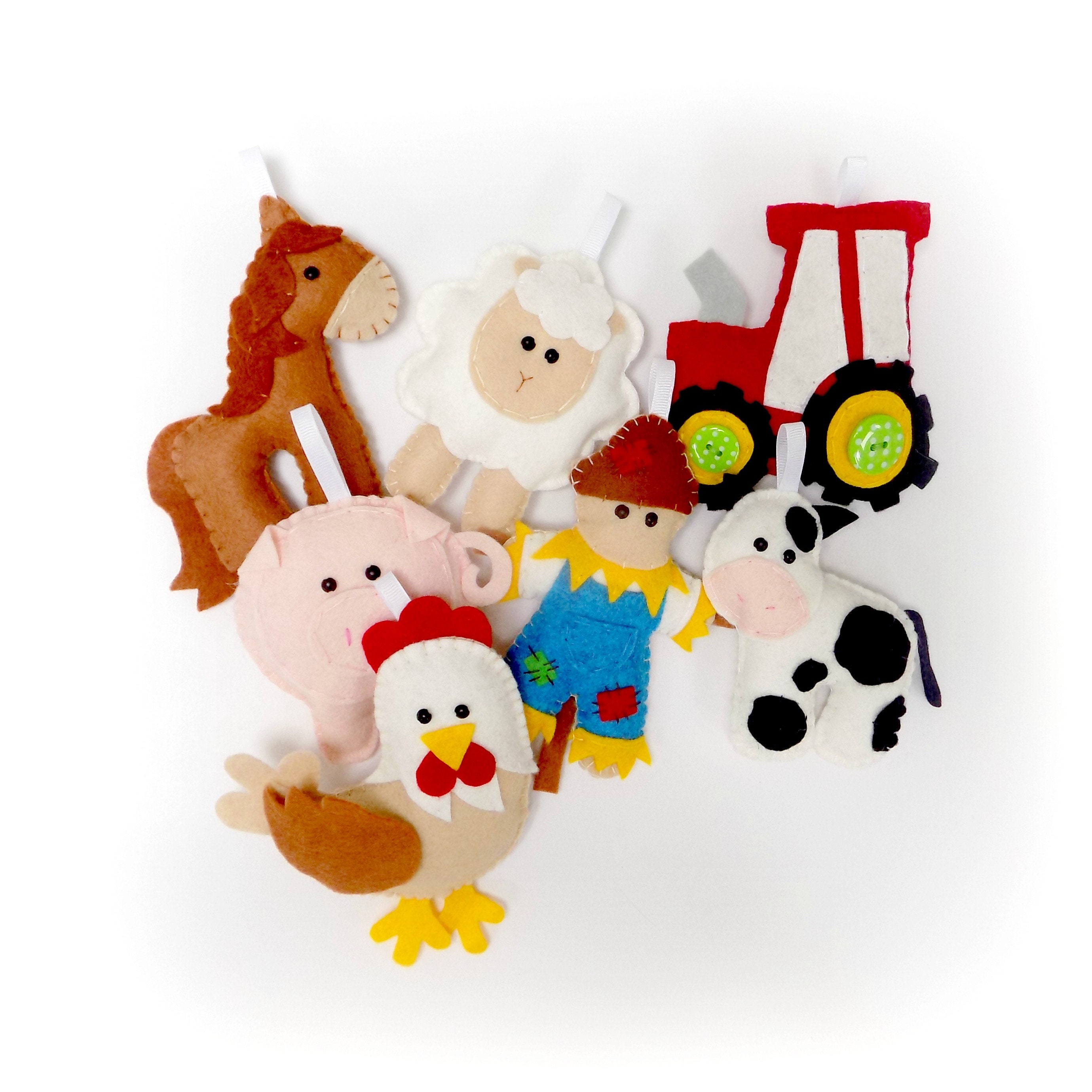 Sew Your Own Farm Animals Nursery Garland . Felt Garland. Farm Garland ...