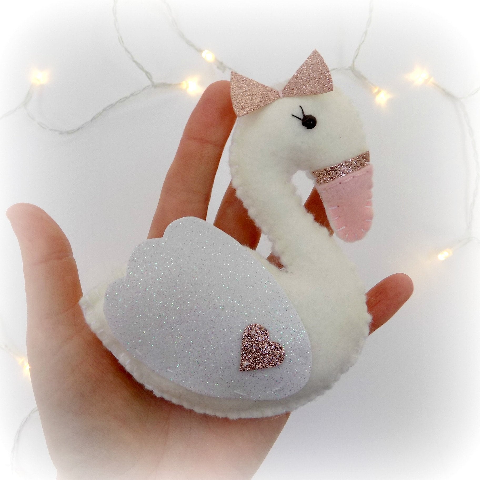 PDF Pattern to Make Swan Felt Garland. Instant Download. Felt - Etsy ...