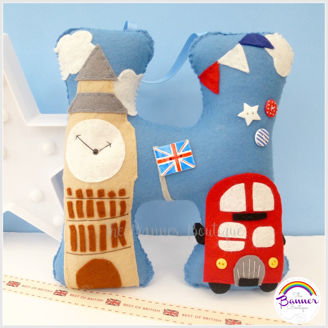 Large Felt Initial. Personalised Letter. 23cm Felt Letter. | Etsy