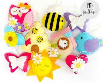 PDF Pattern and Instructions. Instant Download. Felt Decor. - Etsy