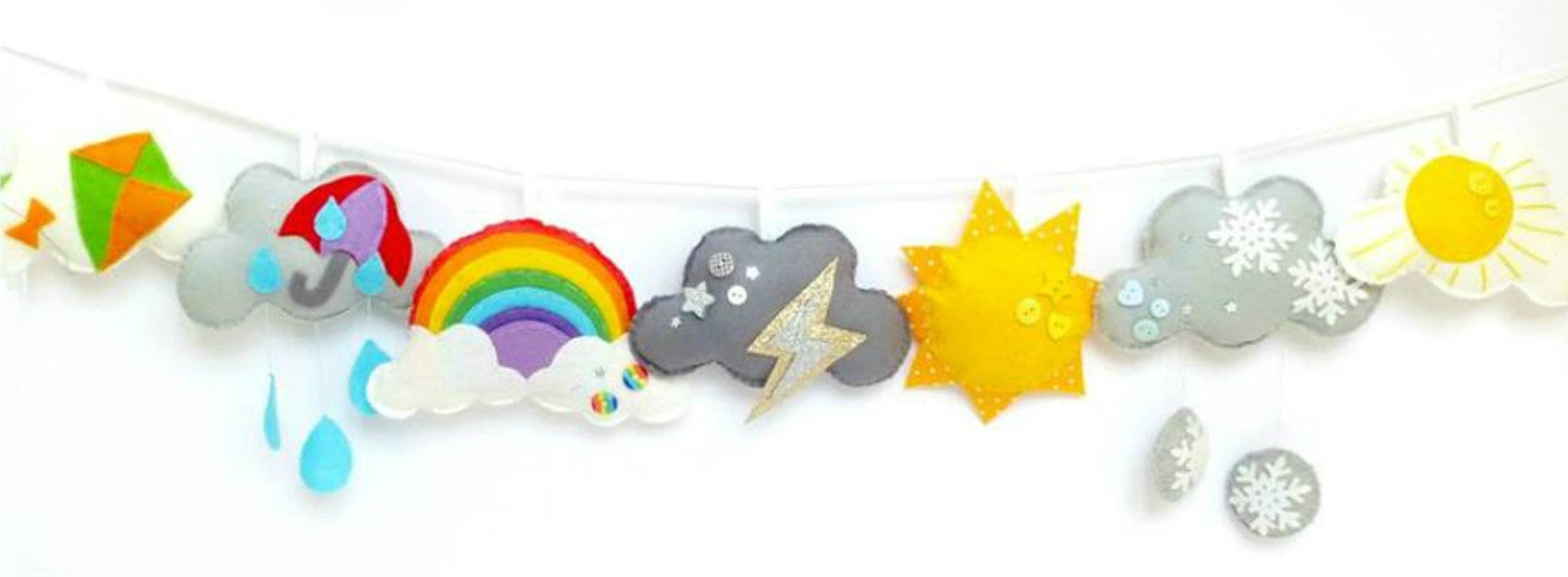 PDF Pattern and Instructions for Weather Themed Garland. | Etsy