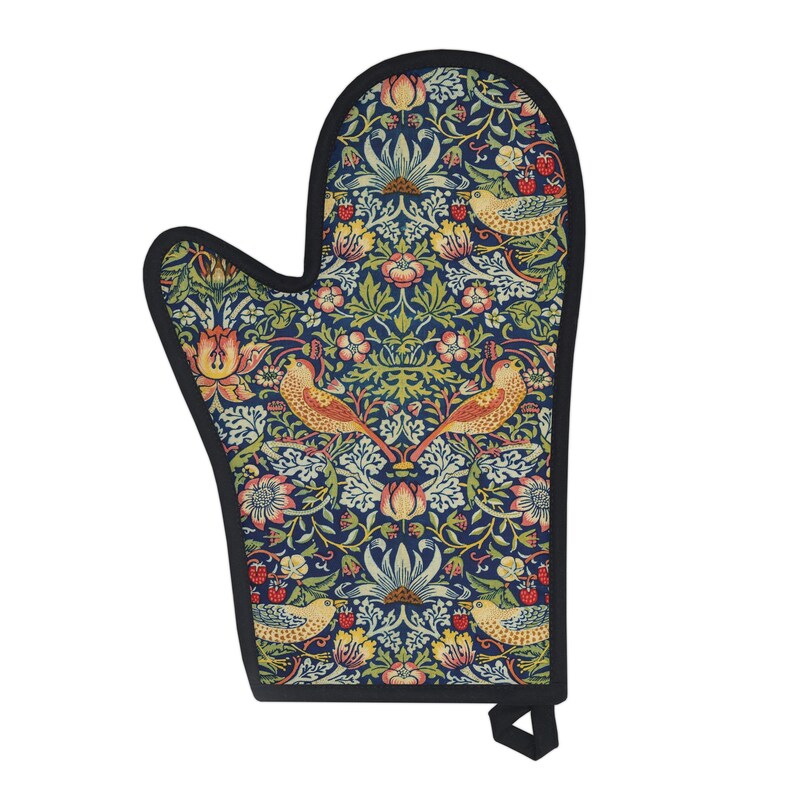 William Morris Strawberry Thief Oven Glove C 1880s Design Art Nouveau ...