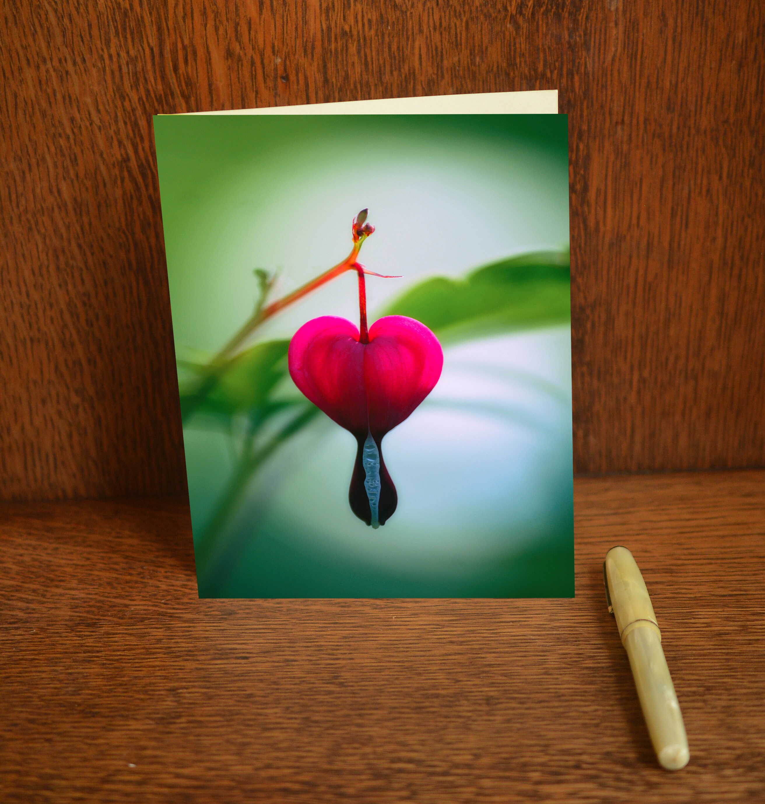 Bleeding Heart Flower Printable Greeting Card Instant Download Garden ...