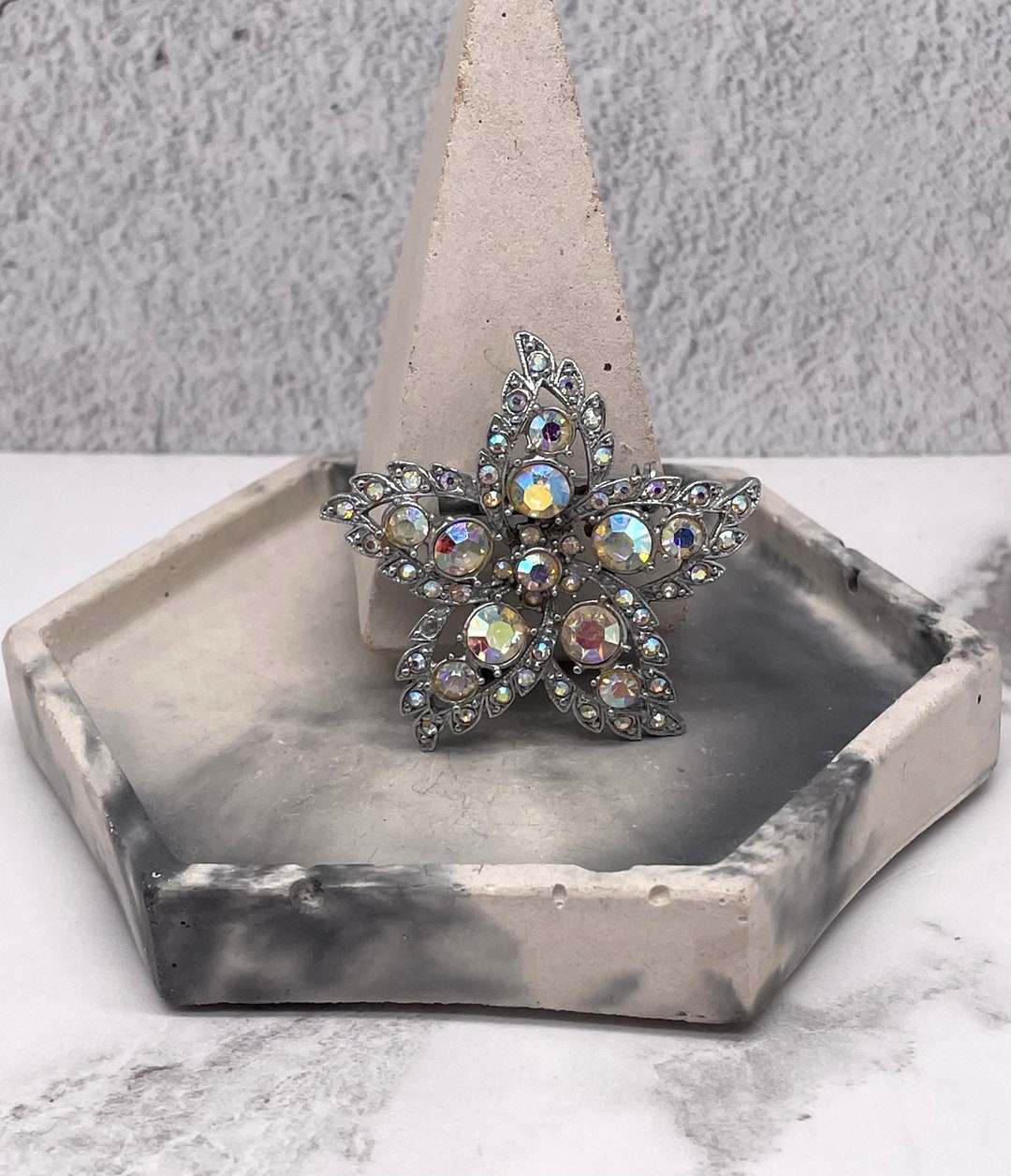 Vintage AB Sea Star Brooch - Etsy