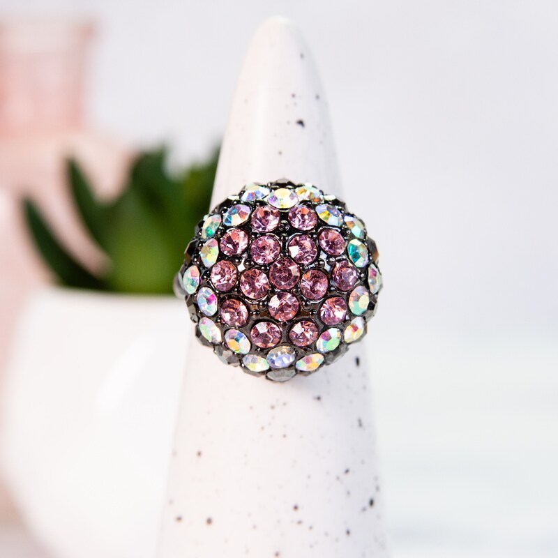 Rhinestone Stretch Ring - Etsy