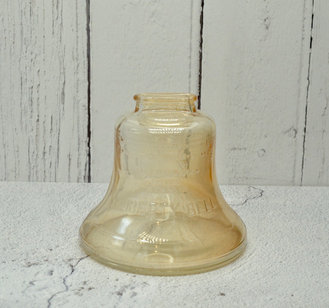 Vintage Glass Liberty Bell Bank - Etsy