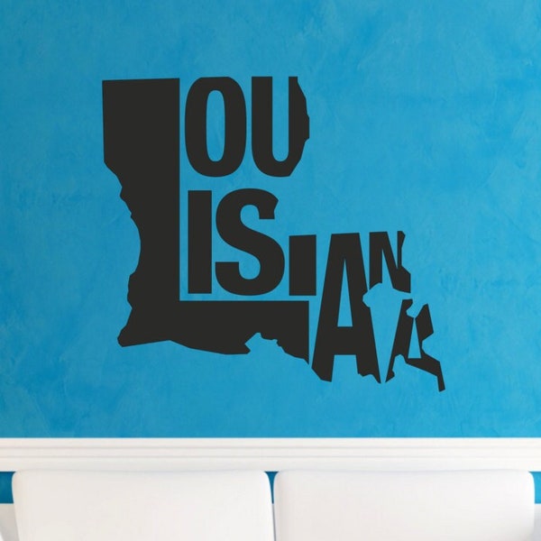 Louisiana Home Decal - Etsy