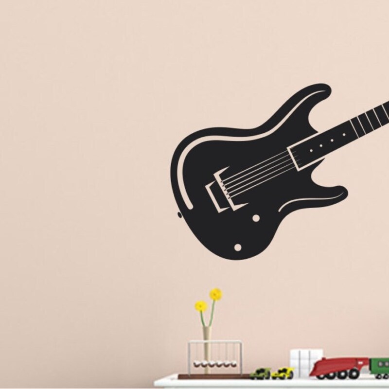 Guitar Wall Decal - Etsy