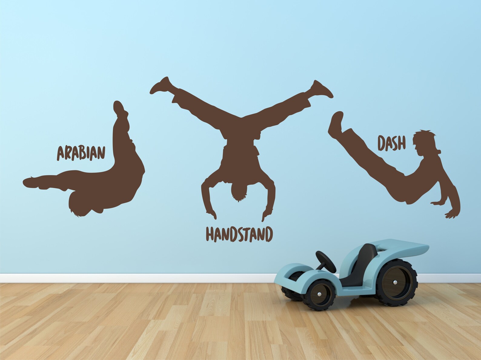 Wall Decal Parkour Three Parkour Wall Decals With Title Wall - Etsy
