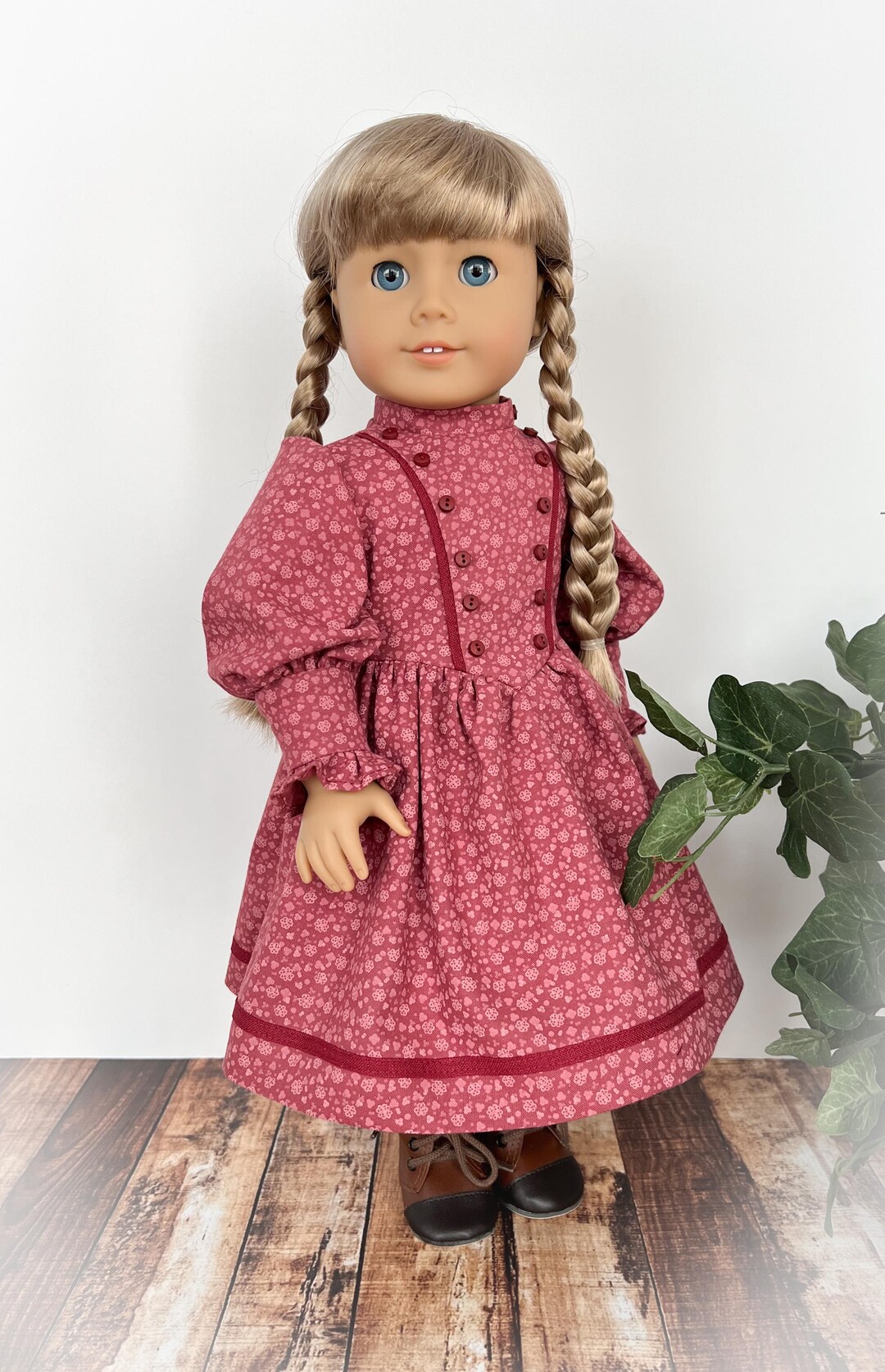 1854 Pioneer Civil War Era Dress for 18" Girl Dolls - Victorian ...