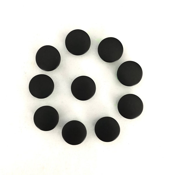 Black Matte Buttons - Etsy