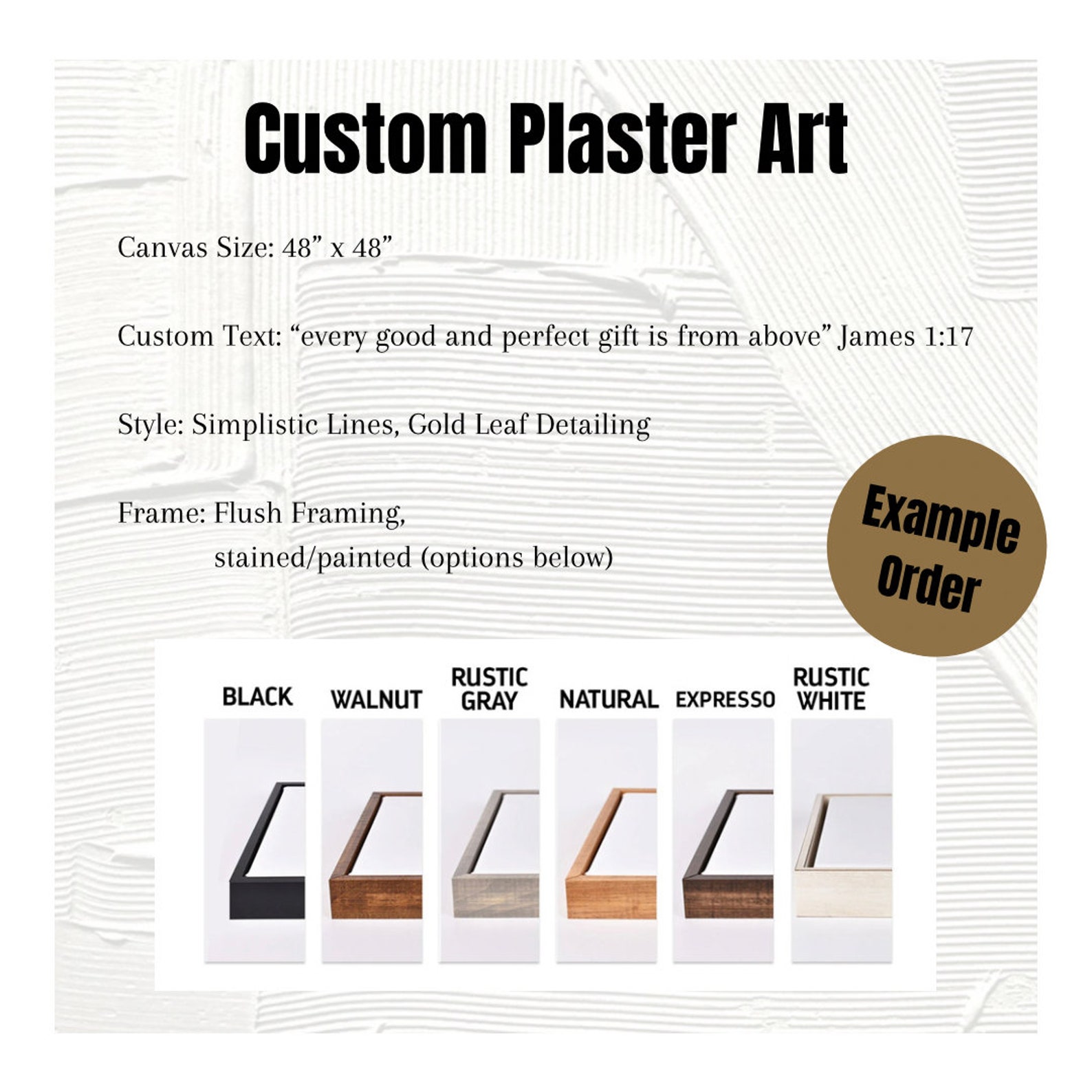 Plaster Art Large Plaster Wall Art Textured Plaster Art Custom Plaster ...