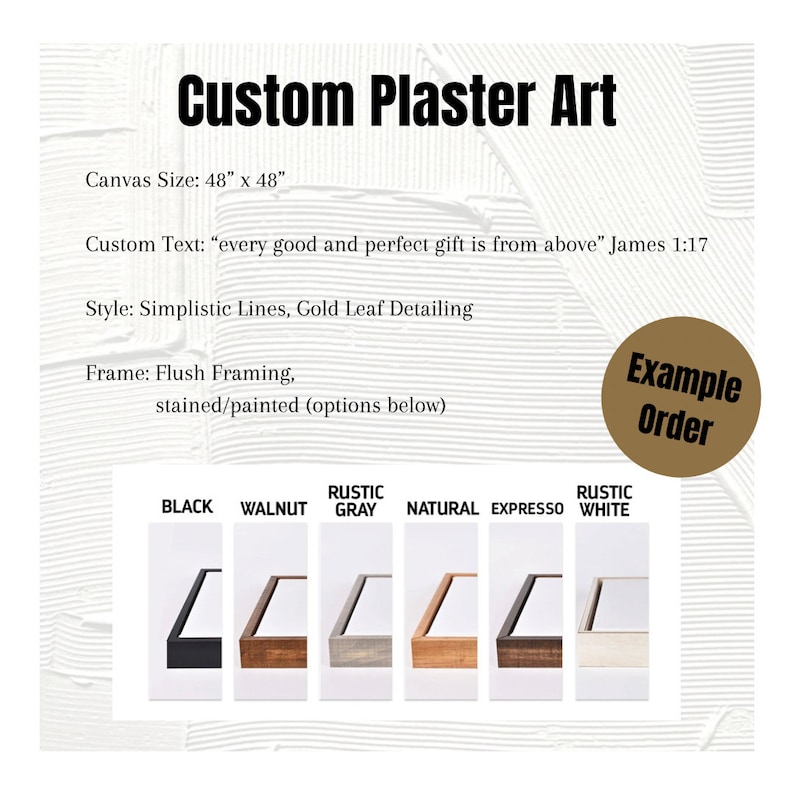 Plaster Art Large Plaster Wall Art Textured Plaster Art Custom Plaster ...