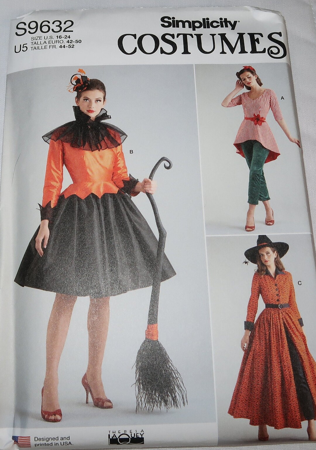 Uncut 16-24 Simplicity 9632 Halloween Costume Pattern - Etsy