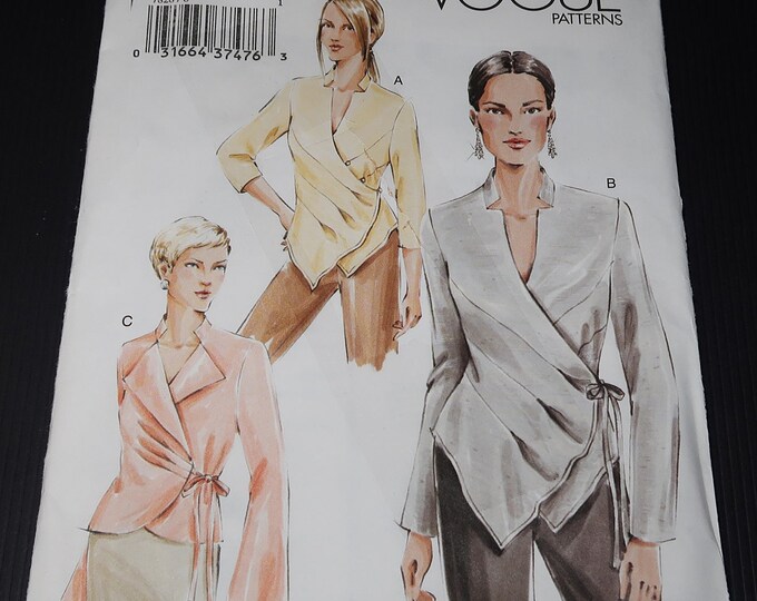 Uncut 12-14-16 Vogue 7828 Misses Blouse Pattern - Etsy
