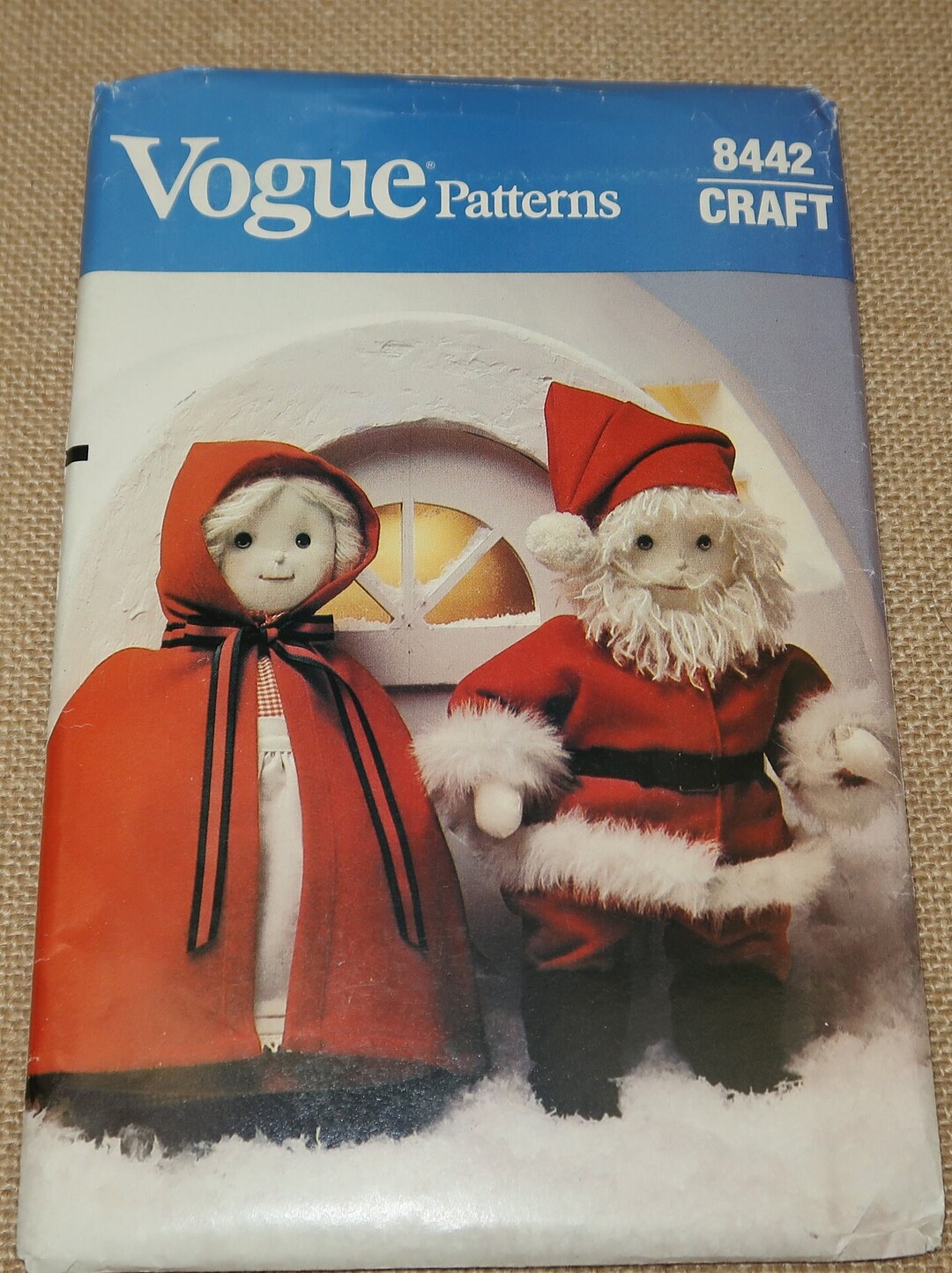 Uncut Vogue Craft 8442 Mr and Mrs 17 Inch Santa Dolls Pattern - Etsy