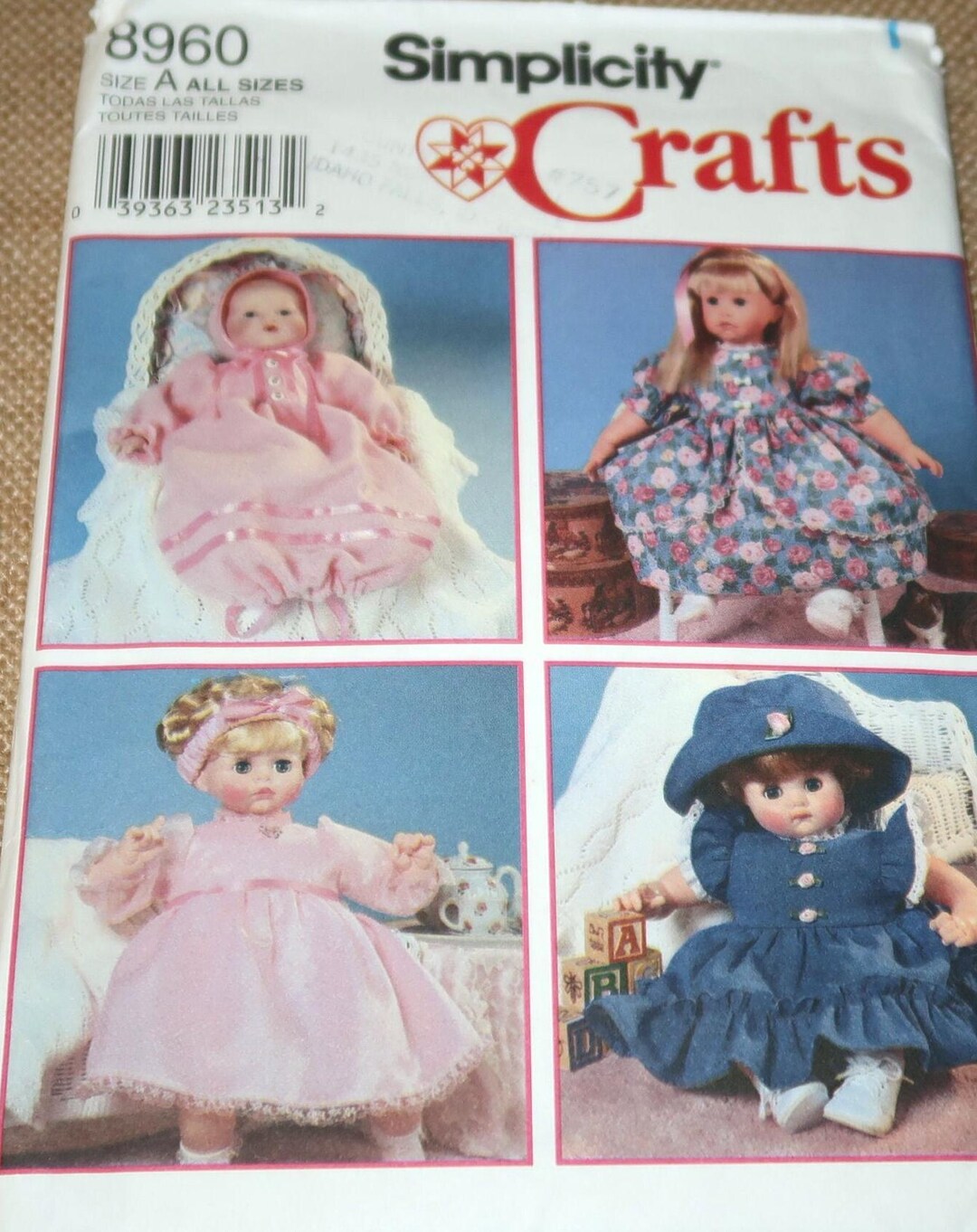 Simplicity 8960 Doll Clothes Sewing Pattern (uncut) – Fits 12-22 Inch ...