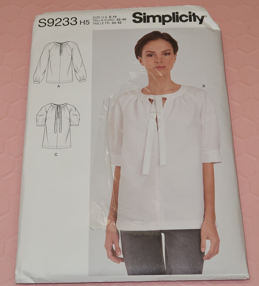 Uncut 6-14 Simplicity 9233 Misses Tops Pattern - Etsy