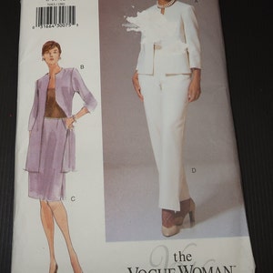 Uncut 8-10-12 the Vogue Woman 7093 Misses/petite Jacket, Top, Skirt and ...